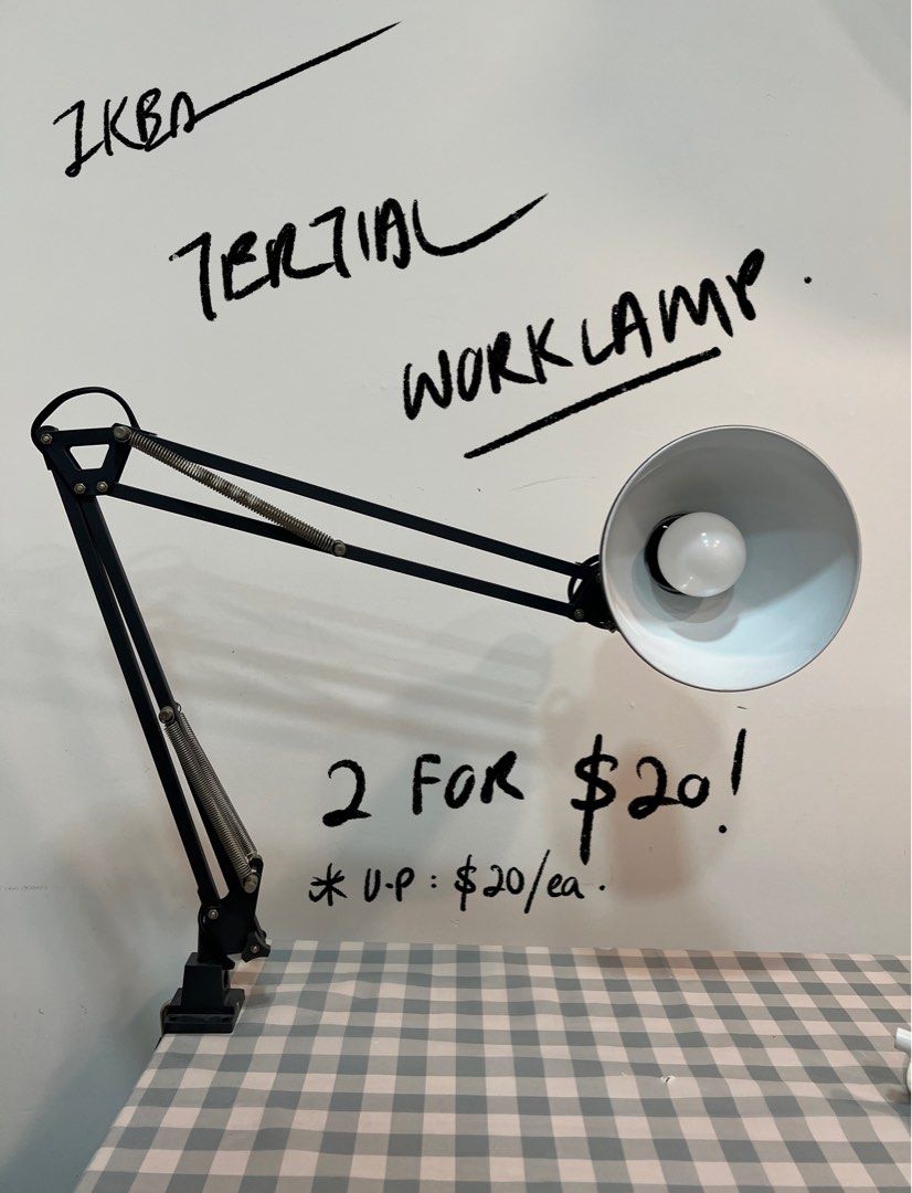 [IKEA] Tertial Worklamp, Furniture & Home Living, Lighting & Fans ...