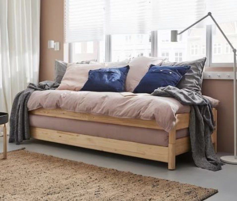 IKEA Utaker Stackable Bed Frame & Mattress x 2, Furniture & Home Living ...