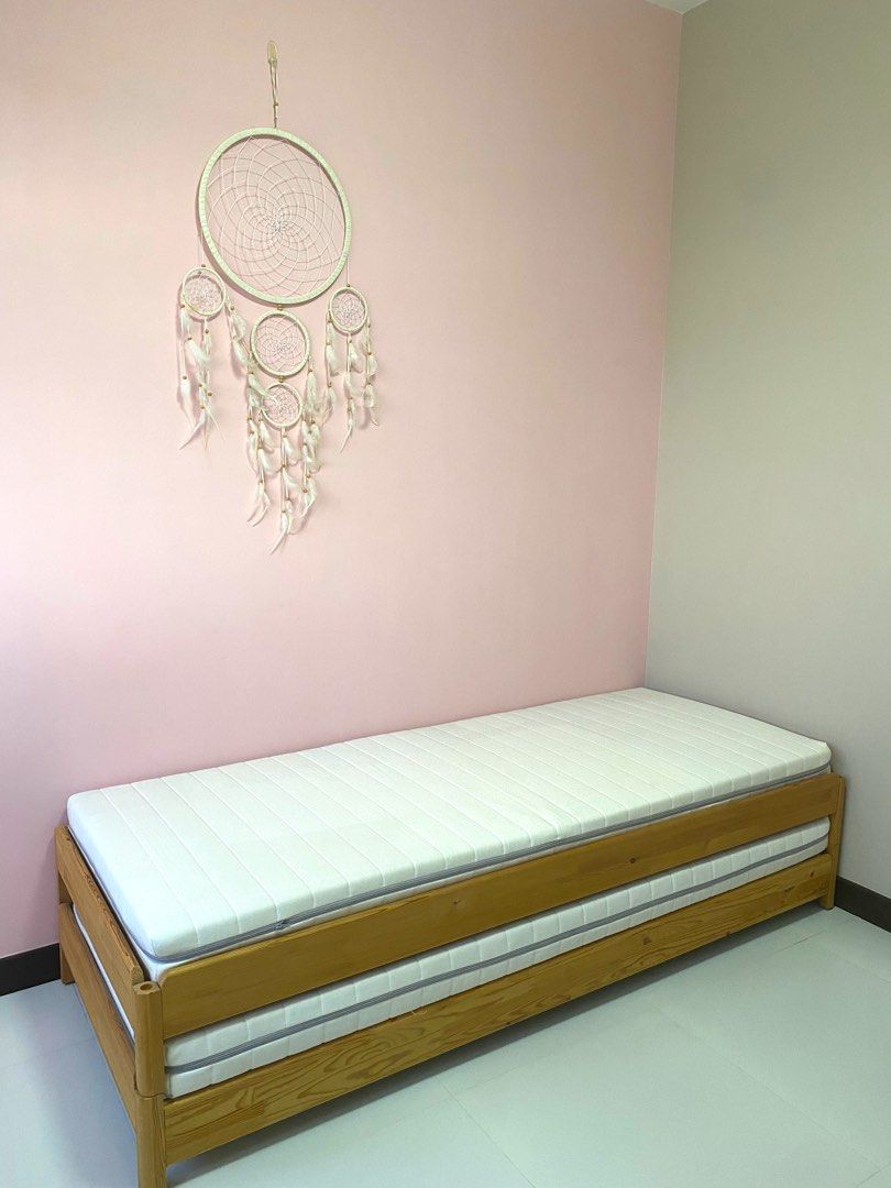 IKEA Utaker Stackable Bed Frame & Mattress x 2, Furniture & Home Living ...