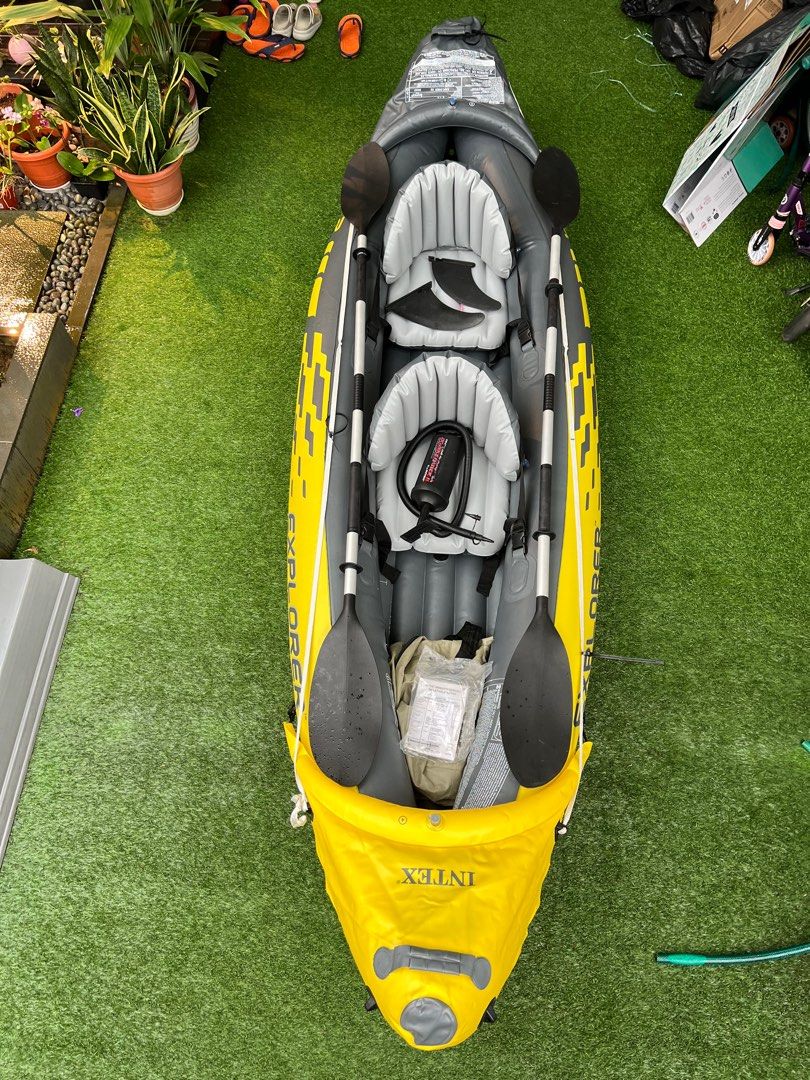 Intex K2 Explorer 2 seater inflatable canoe, Sports Equipment, Other ...