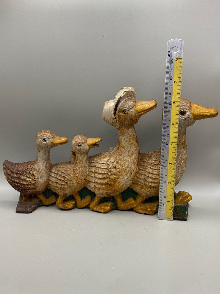 Iron gate door stopper ducks family ducklings, Furniture & Home Living ...
