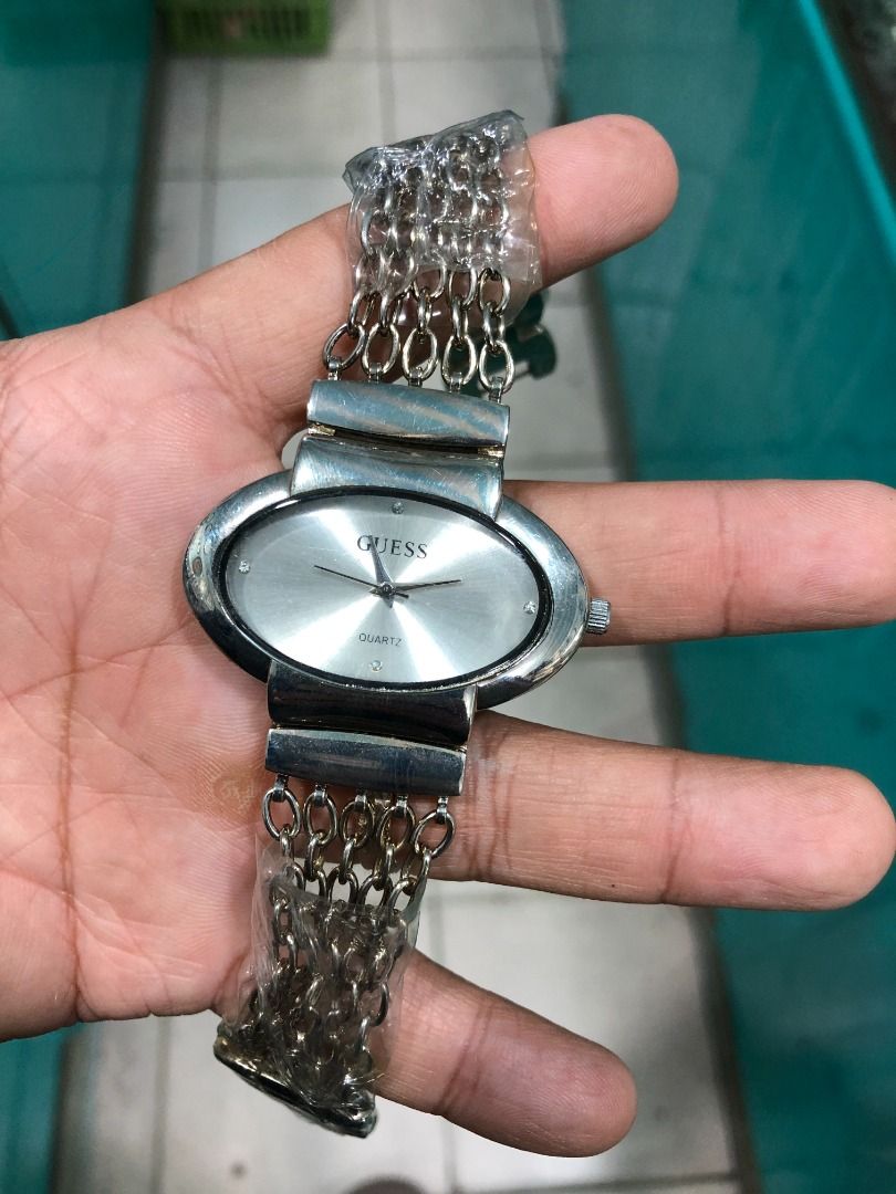 jam tangan guess quartz elegant klasik, Fesyen Wanita, Jam Tangan di ...