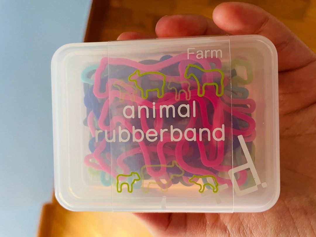 [JAPAN AUTHENTIC STATIONERY] Animal rubber bands, Hobbies & Toys ...
