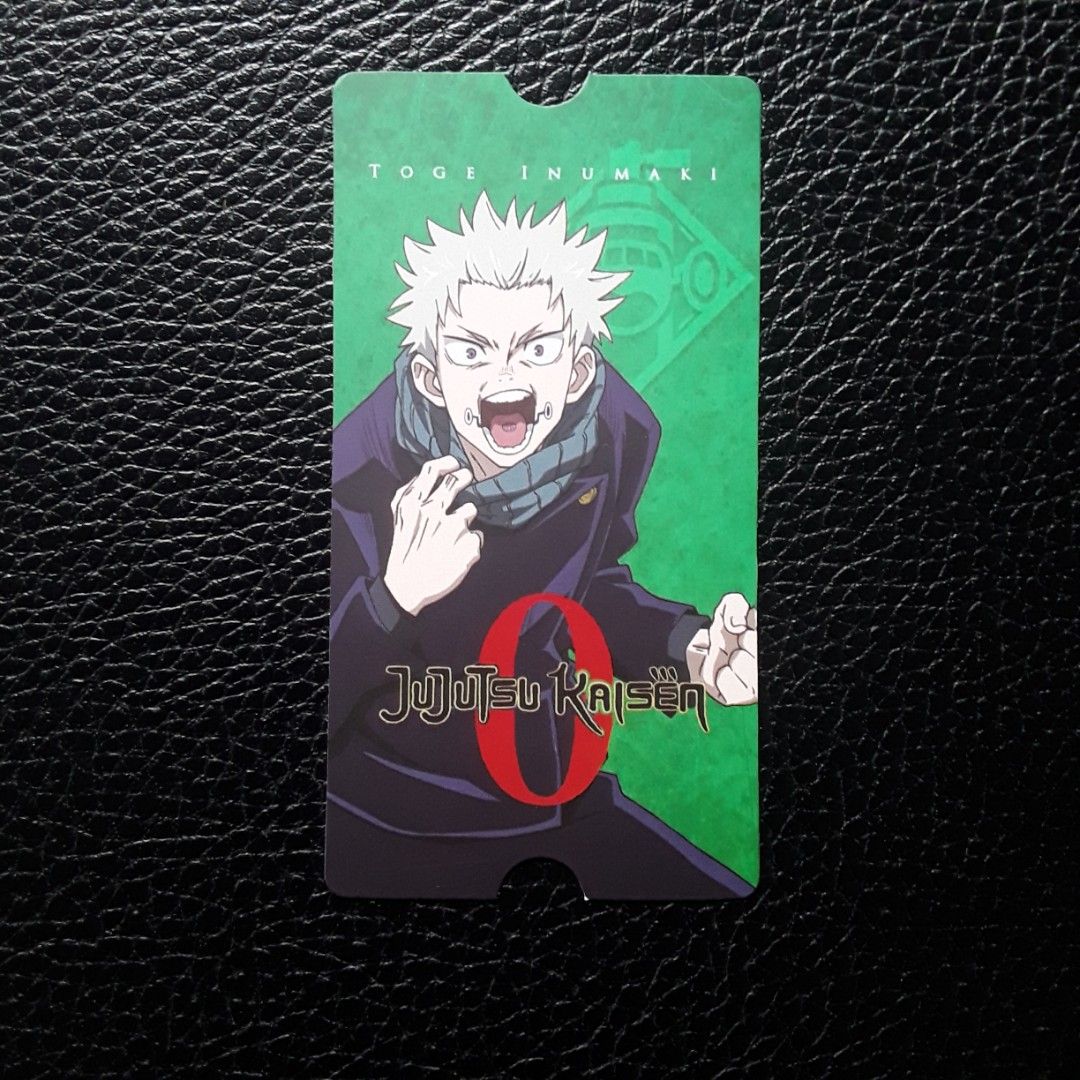 JJK Jujutsu Kaisen 0 Inumaki Toge movie ticket collectible, Hobbies ...
