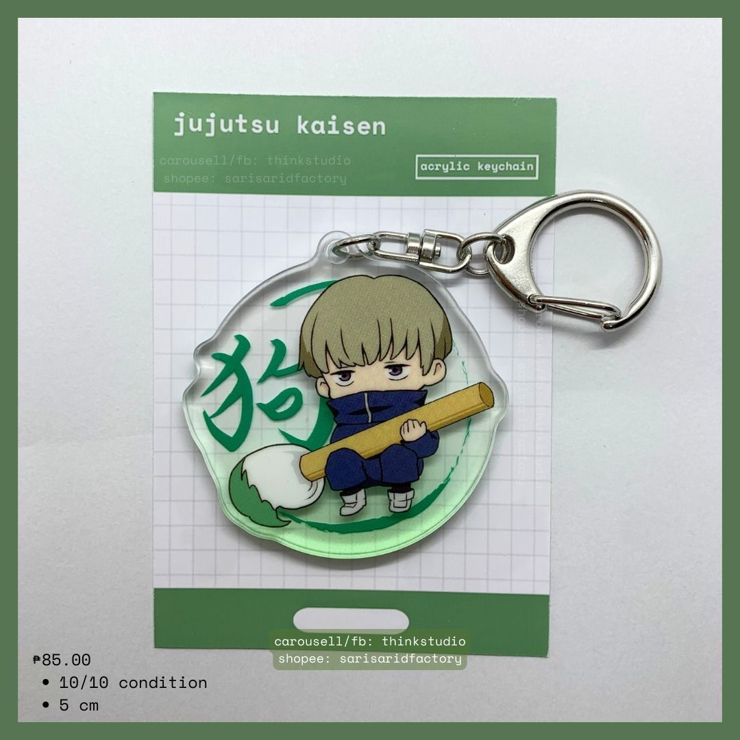jujutsu kaisen - toge inumaki - paint - acrylic keychain on Carousell