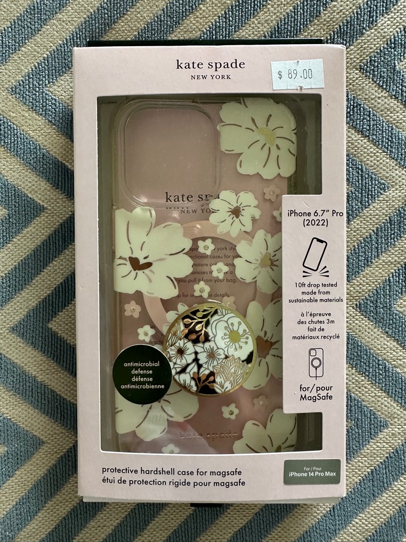 Kate Spade iPhone Pro with pop socket, Mobile Phones & Gadgets, Mobile ...