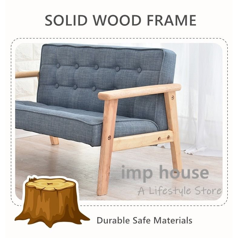 Korea Modern Stylish Kids Sofa Chair with Solid Wood, Babies & Kids ...