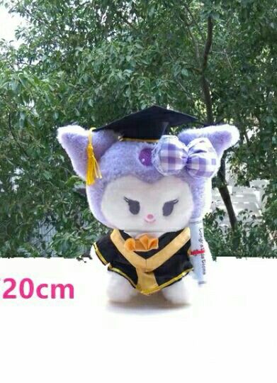 Kuromi Graduation Plushie 20cm, Hobbies & Toys, Toys & Games on Carousell