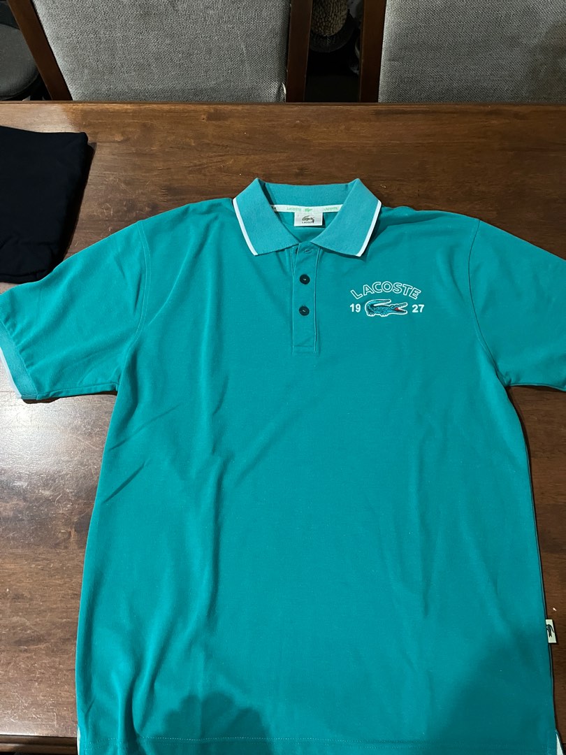 Lacoste Polo Short Big Logo Green XL, Men's Fashion, Tops & Sets, Tshirts & Polo Shirts on Carousell
