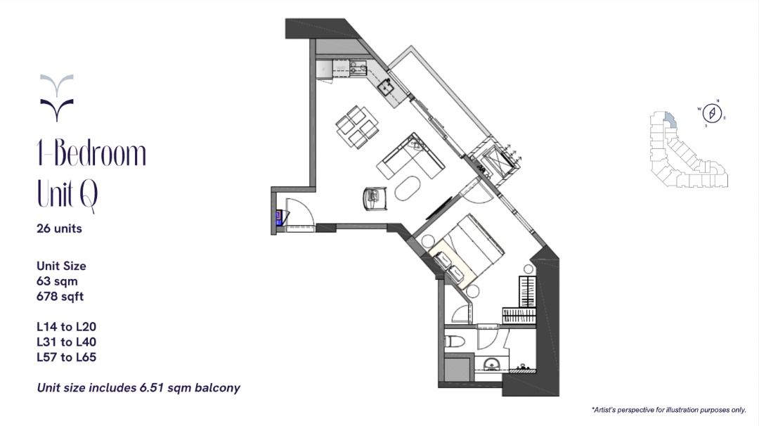 Laya Residences 1BR with parking alternative to The Rise Makati , One ...