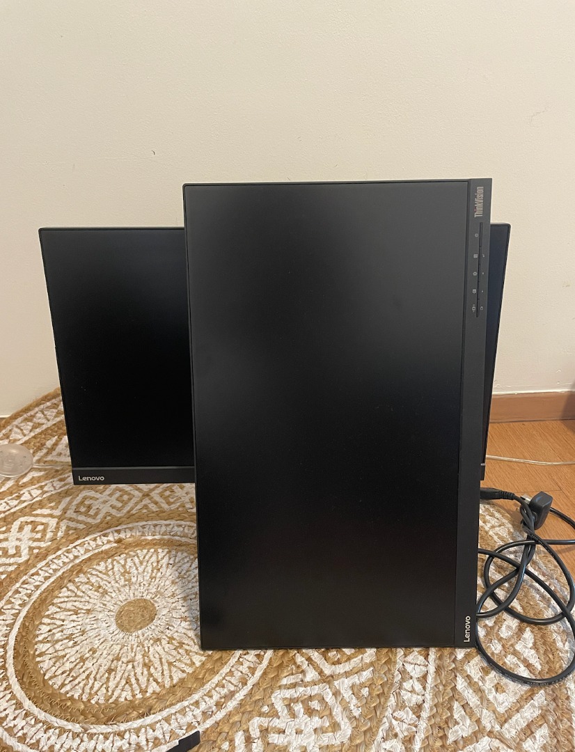 Lenovo ThinkVision Screens x2, Computers & Tech, Desktops on Carousell