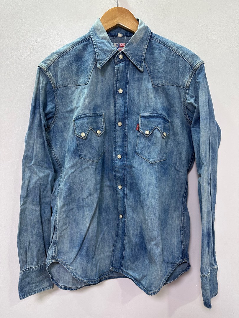 LEVI'S VINTAGE CLOTHING (LVC) | Western Denim Shirt, Men's Fashion ...
