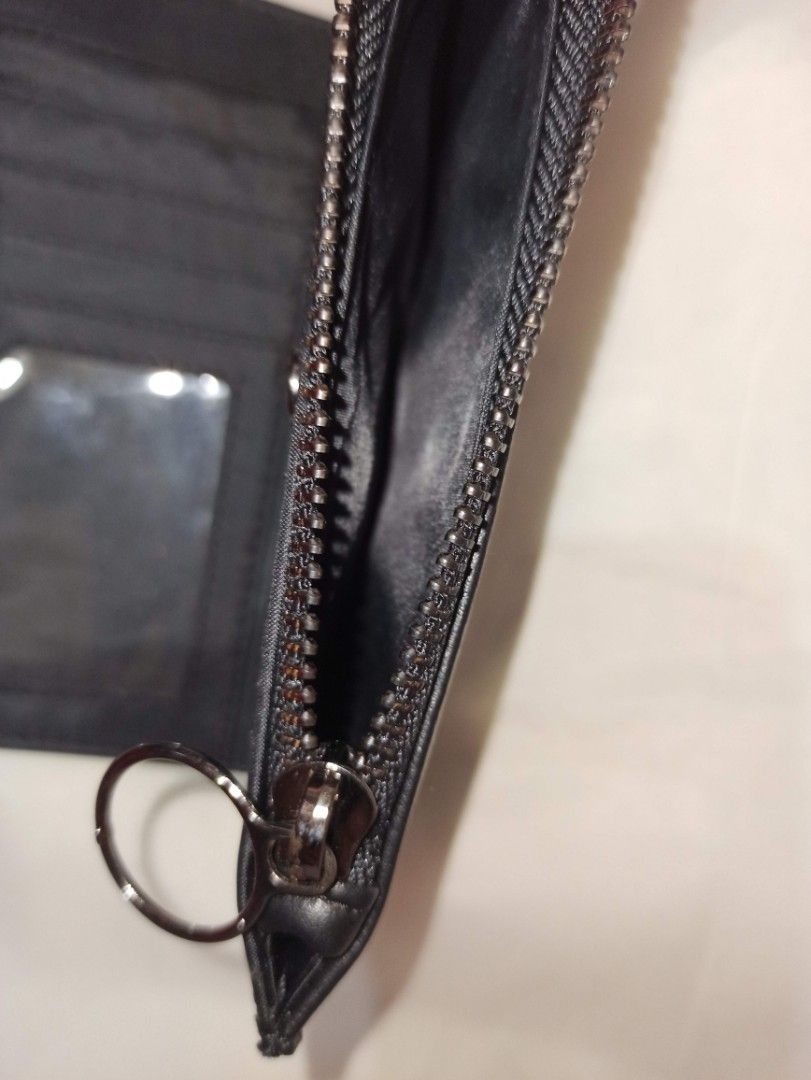 Steve Madden / Madden Girl metal logo, Black Bifold Snap Wallet with ...