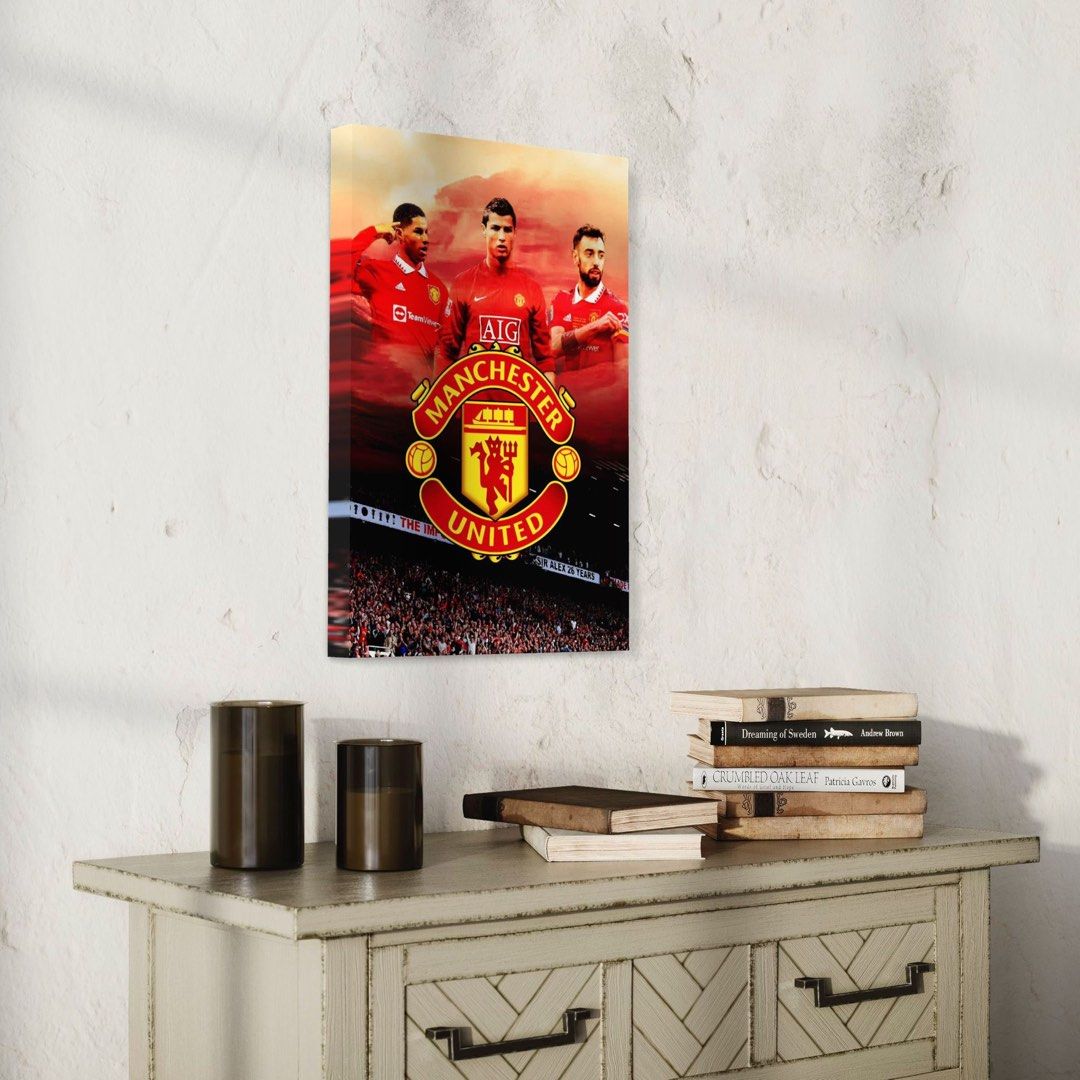 Manchester United Football Club Canvas Wall Frame, Furniture & Home ...
