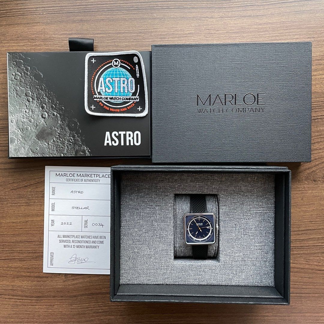 Marloe Astro Blue Automatic Watch, Luxury, Watches on Carousell