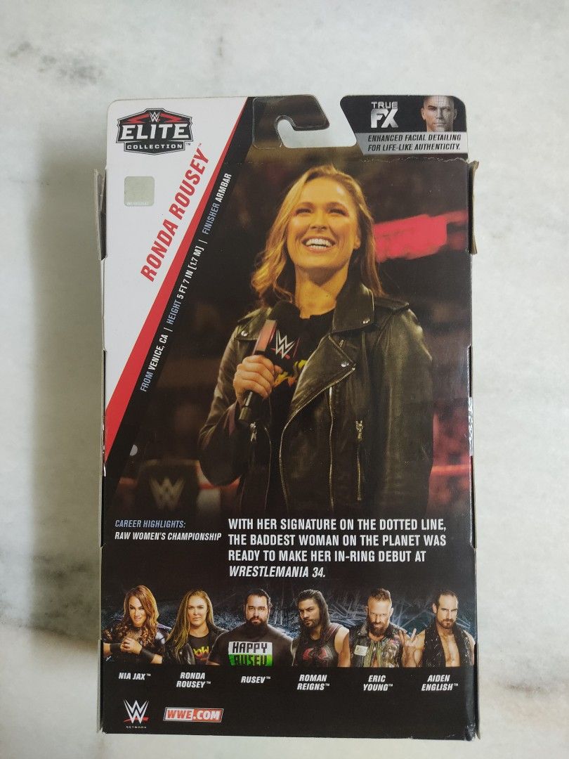 Mattel WWE Elite 65 Ronda Rousey, Hobbies & Toys, Toys & Games on Carousell