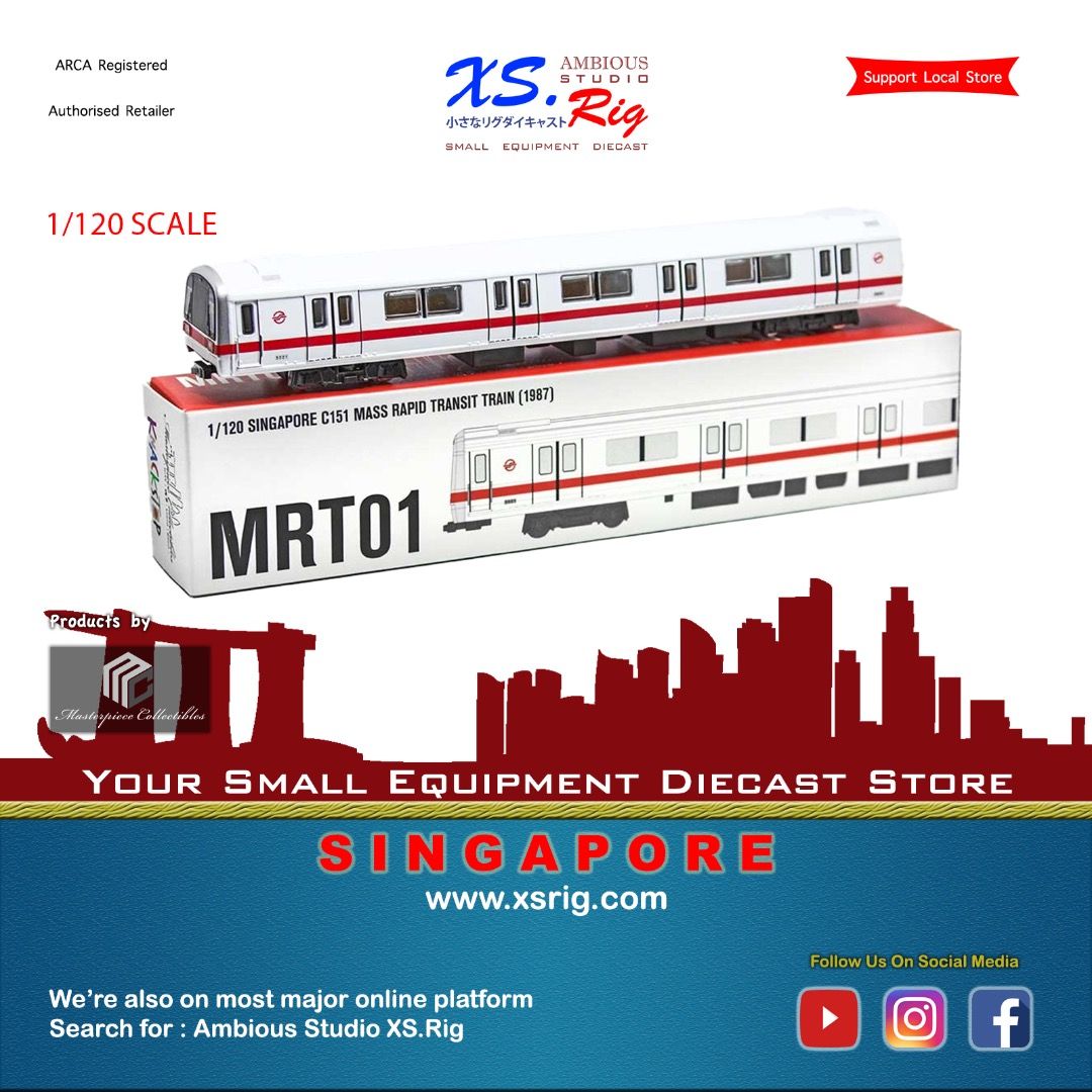 MC SG Train 1/120 MRT City Series (Various Train Model and Service Line ...