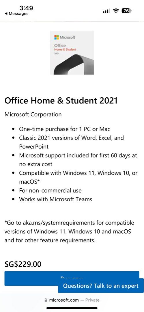 Microsoft Office Home & Student 2021, Computers & Tech, Laptops ...
