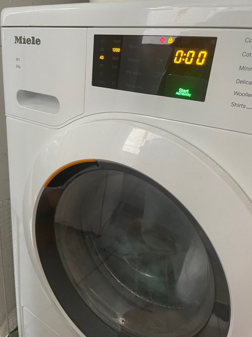 Miele W1 8kg washing machine, TV & Home Appliances, Washing Machines ...