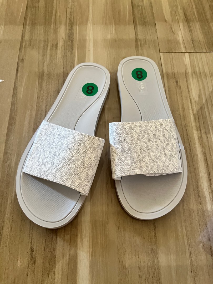 MK slides, Women's Fashion, Footwear, Slippers and slides on Carousell