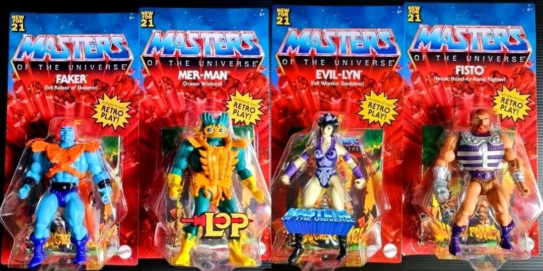 MOTU Origins Wave 5 Mer-Man/ Fisto/ Evil-Lyn/ Faker, Hobbies & Toys ...