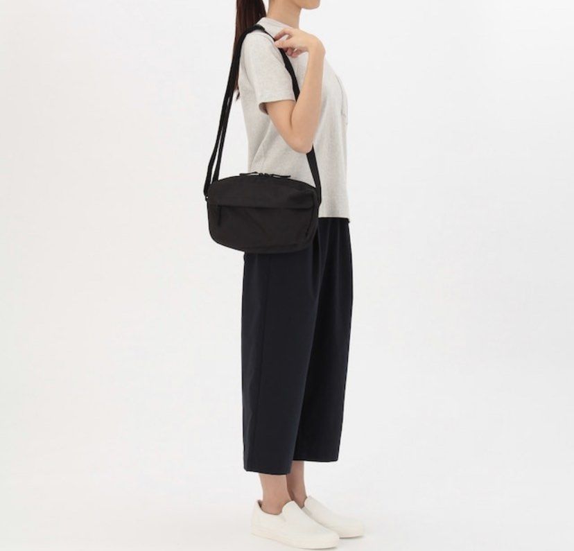 Muji black mini shoulder bag, Men's Fashion, Bags, Sling Bags on Carousell