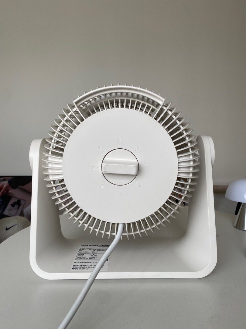 Muji Quiet Low Noise Circulator Fan, Furniture & Home Living, Lighting ...