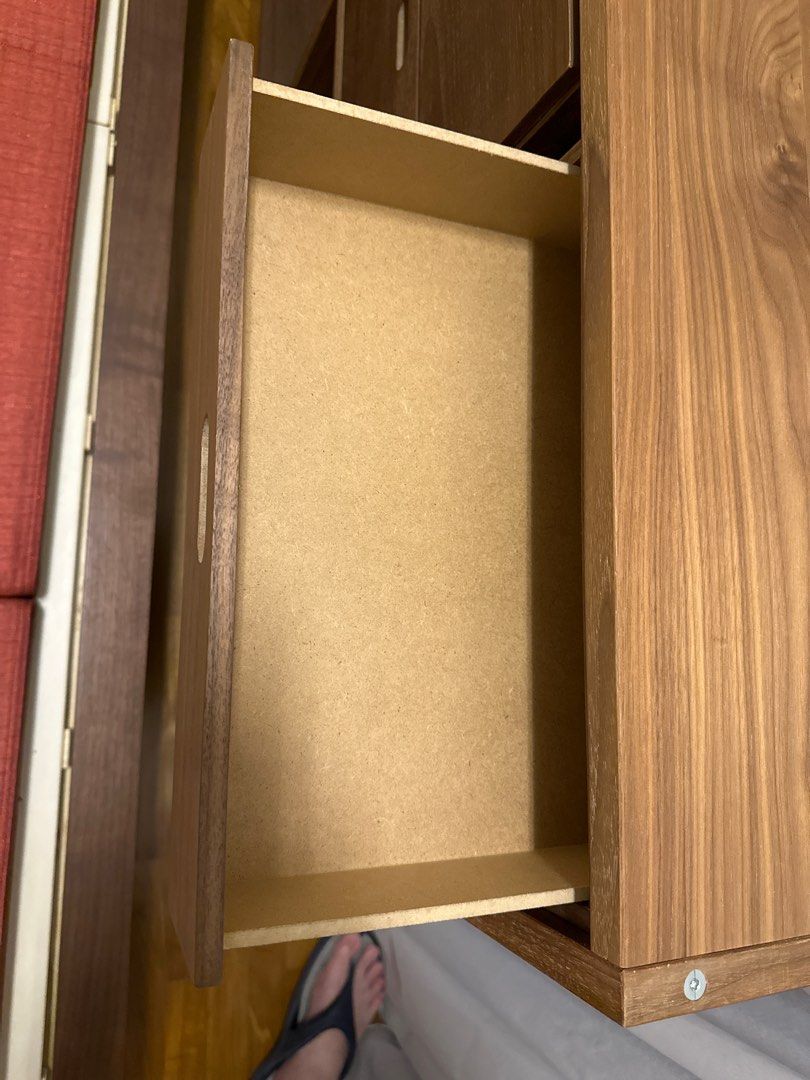 Muji solid wood storage display shelves with drawers sets, Furniture ...