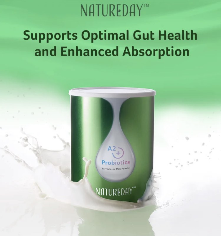 NATUREDAY A2 + Probiotics Milk powder, Health & Nutrition, Health ...