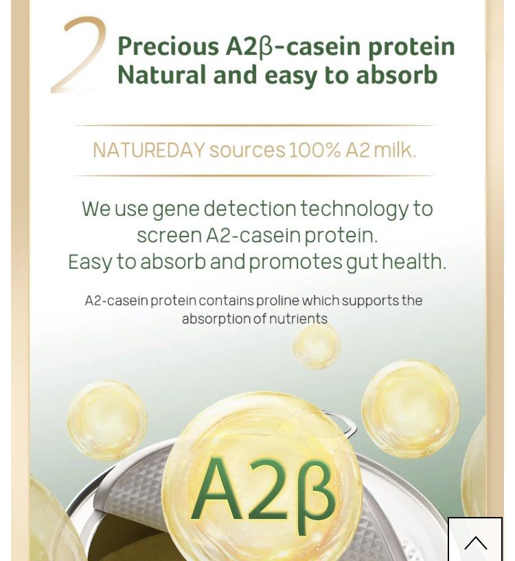 NATUREDAY A2 + Probiotics Milk powder, Health & Nutrition, Health ...