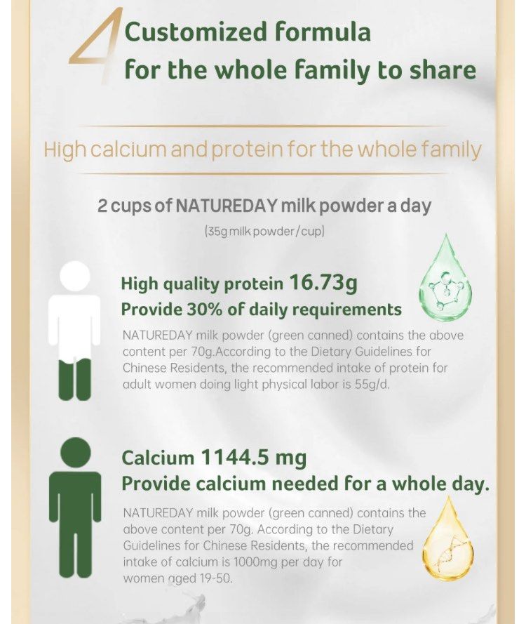 NATUREDAY A2 + Probiotics Milk powder, Health & Nutrition, Health ...