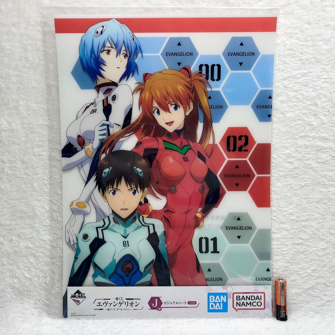 Neon Genesis Evangelion Visual Sheet Anime Merch Japan Rei Ayanami ...