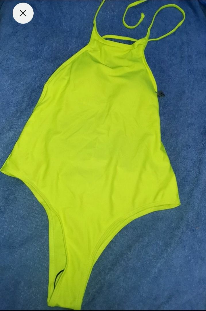 Neon Swimsuit/Neon One piece/Halter One piece on Carousell
