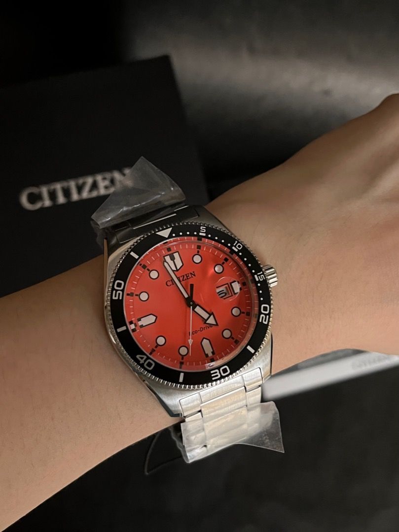 NEW ARRIVAL! BNEW AUTHENTIC Citizen Watch Eco-Drive AW1760-81X Orange ...