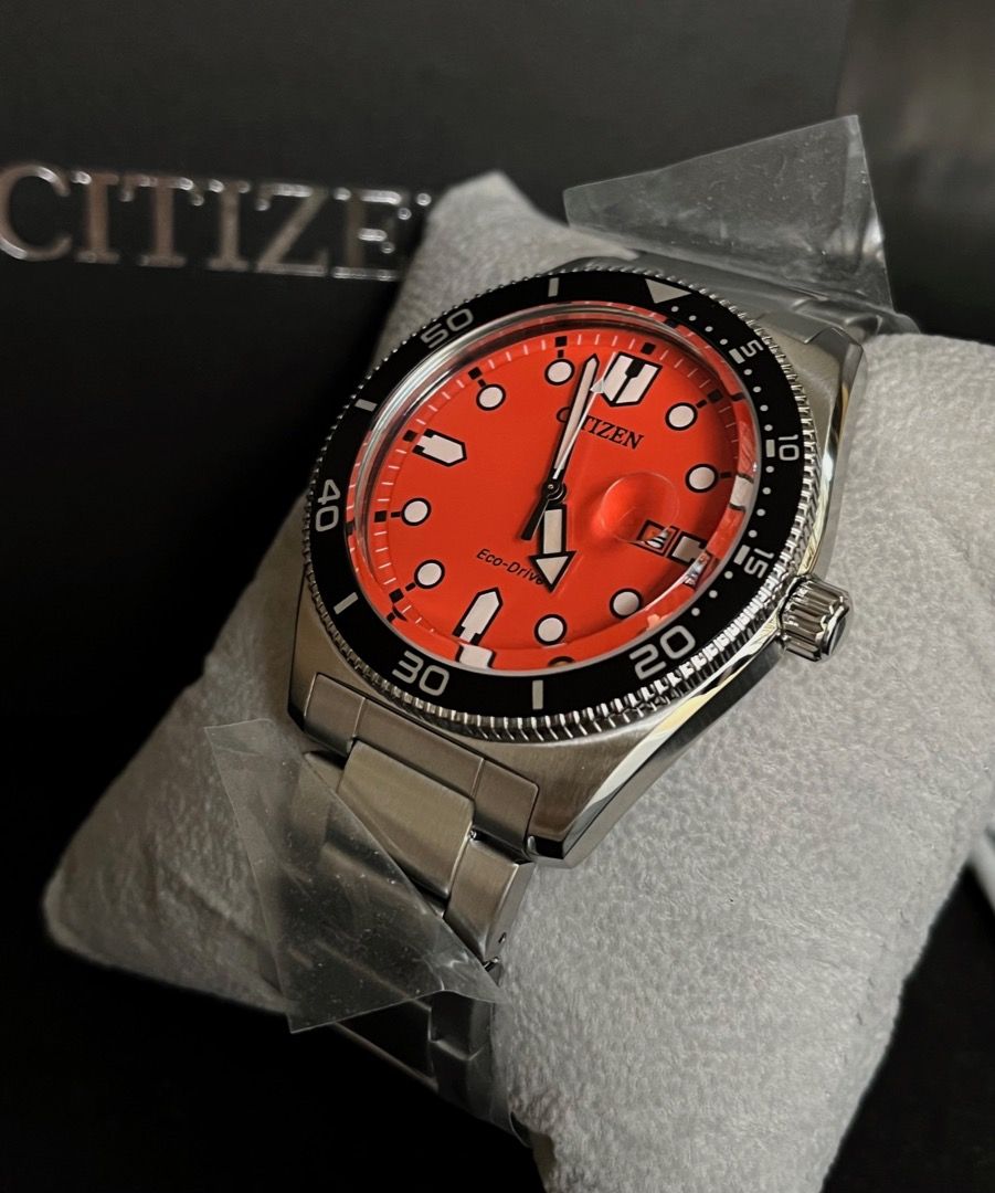 NEW ARRIVAL! BNEW AUTHENTIC Citizen Watch Eco-Drive AW1760-81X Orange ...