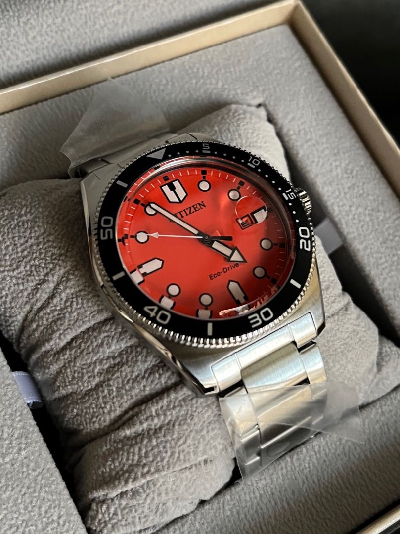 NEW ARRIVAL! BNEW AUTHENTIC Citizen Watch Eco-Drive AW1760-81X Orange ...