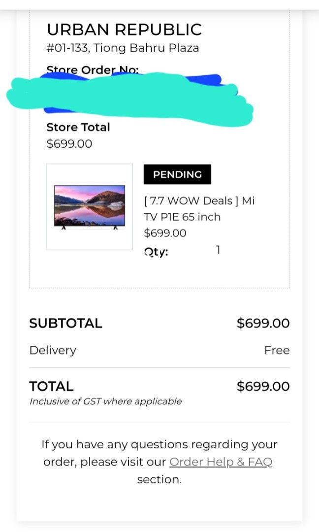 New Xiaomi TV 65 inch P1E 4K UHD Television, TV & Home Appliances, TV ...