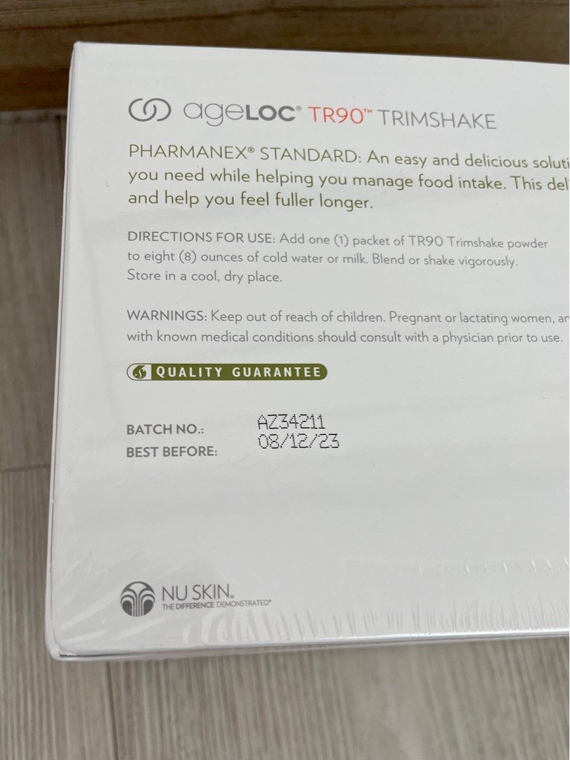 NUSKIN Ageloc TR90 Trimshake (chocolate), Health & Nutrition, Health Supplements, Health Food ...