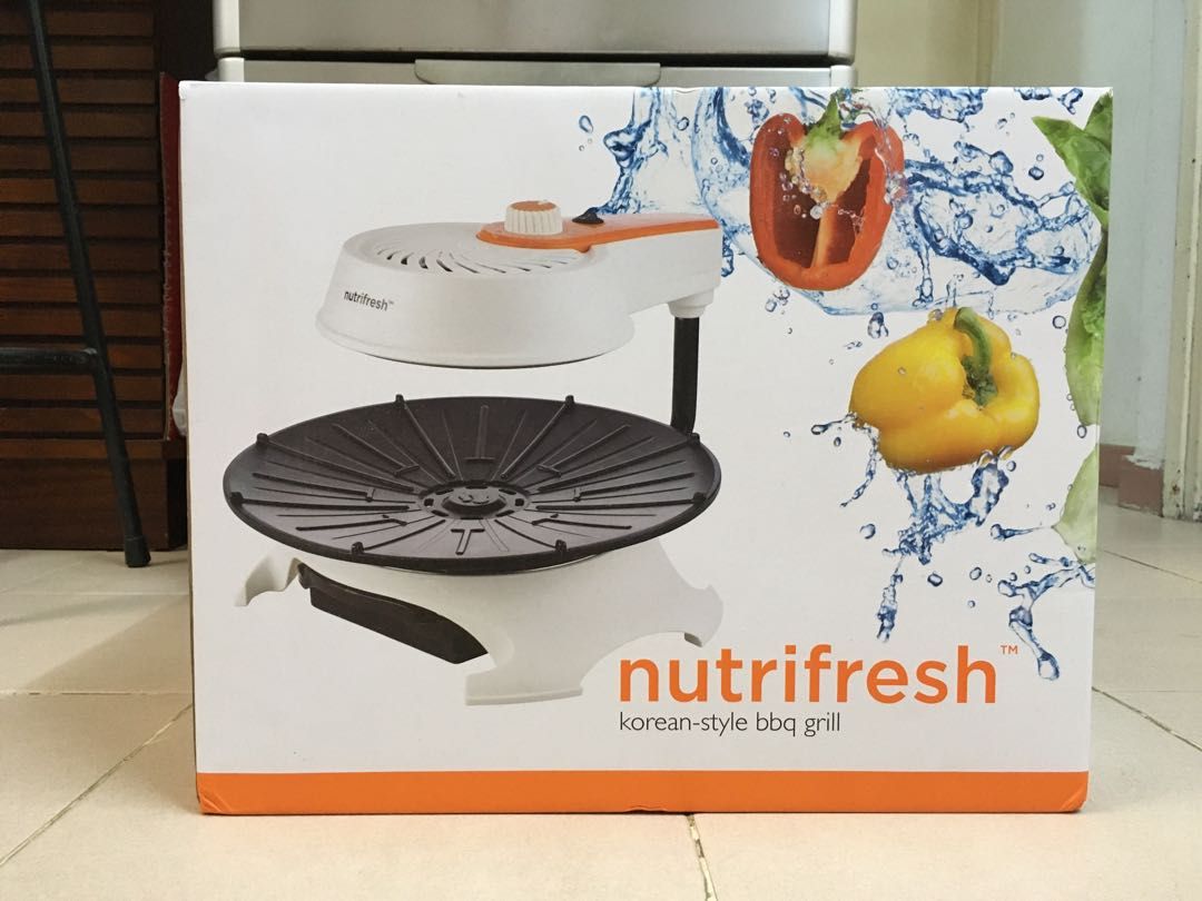 nutrifresh Korean bbq grill 韓式燒烤爐, 家庭電器, 廚房電器, 燒烤爐及火鍋鍋具 - Carousell