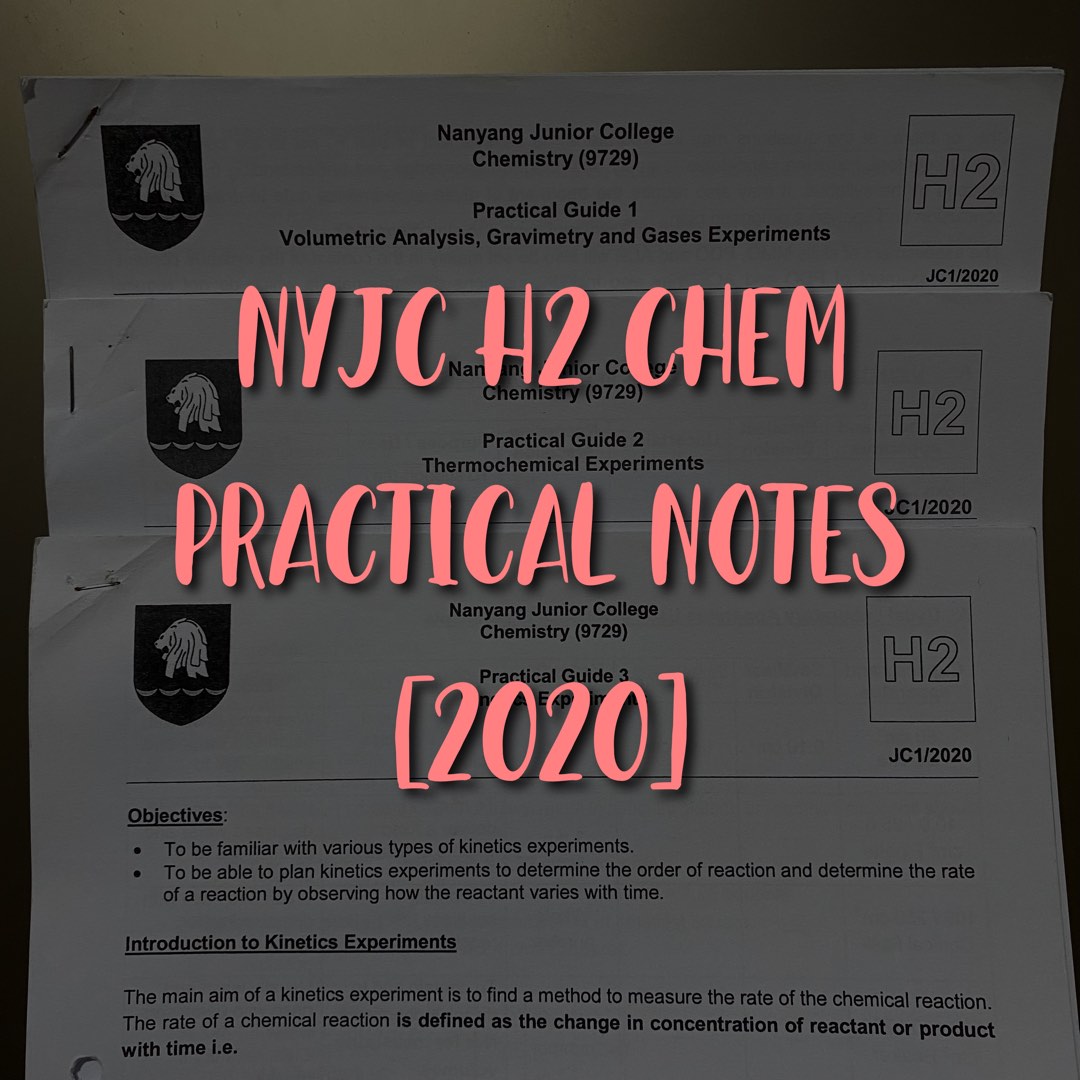 NYJC H2 Chem Practical Notes [2020], Hobbies & Toys, Books & Magazines ...