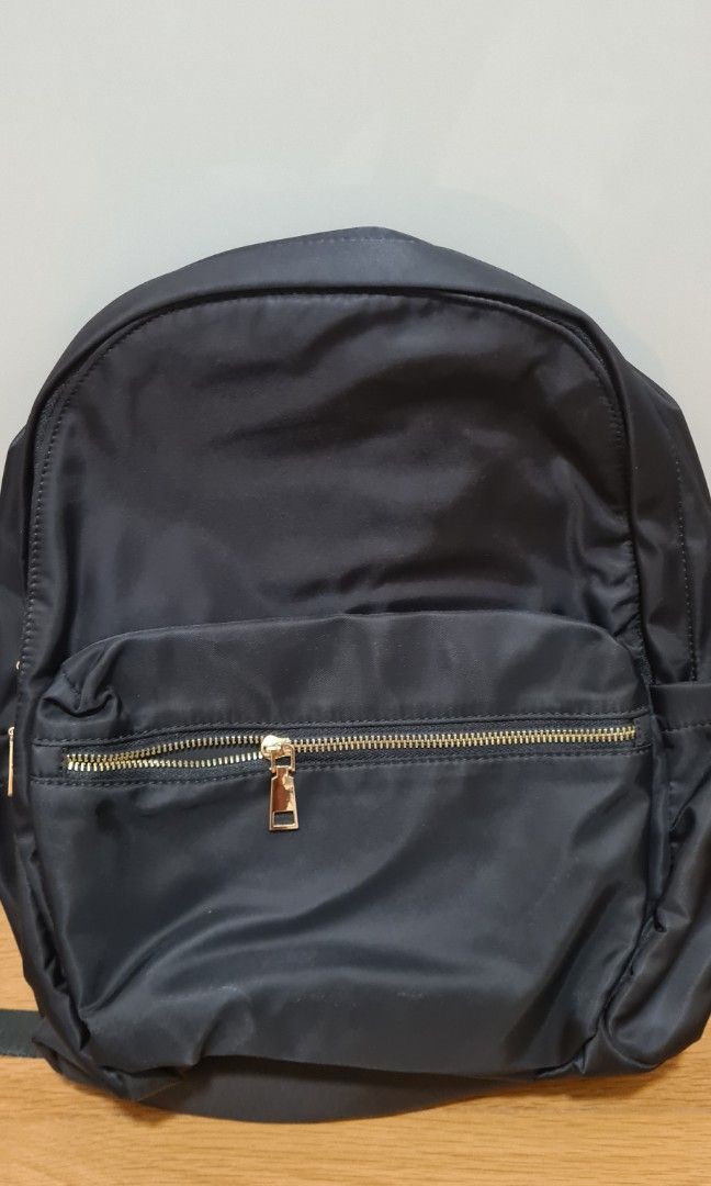 Nylon Black Haversack/Backpack, Women's Fashion, Bags & Wallets ...