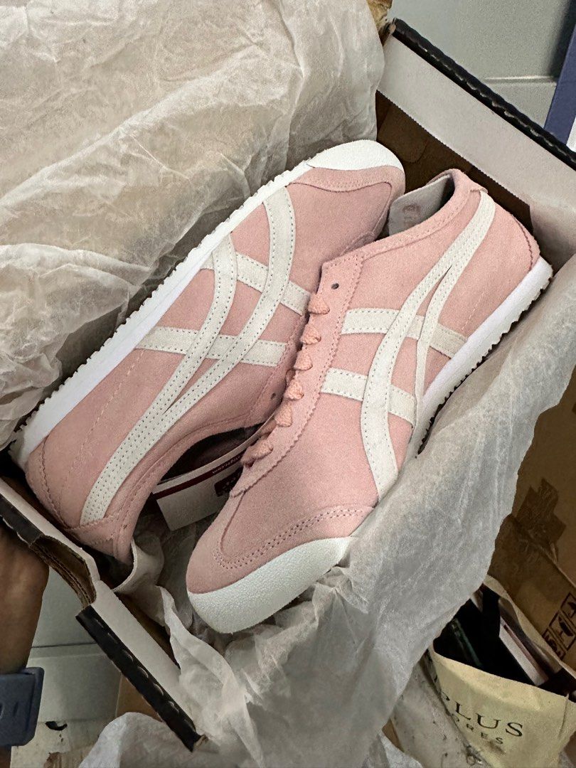 Onitsuka Tiger Mexico 66 Suede Pink, Women's Fashion, Footwear ...