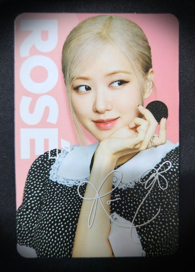 Oreo x Blackpink 04 Rose Photo Card, Hobbies & Toys, Memorabilia ...