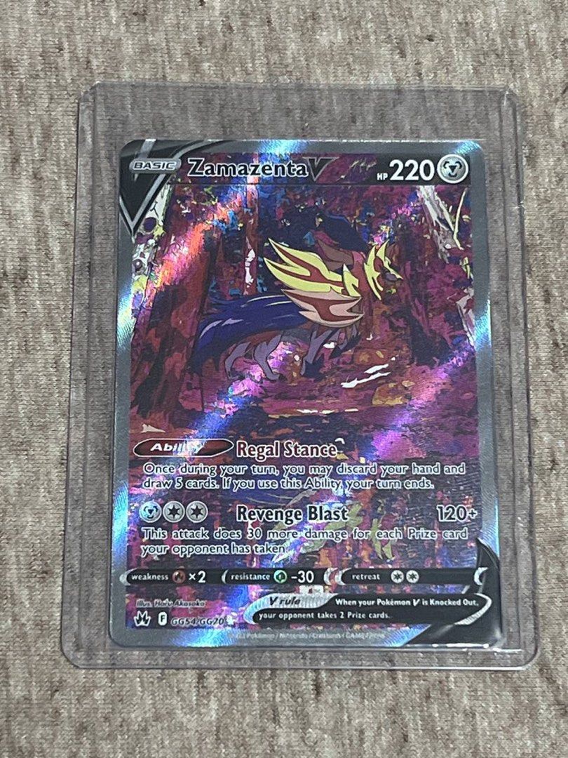 Origin Forme Dialga Vstar Crown Zenith Zamazenta V AR, Hobbies & Toys ...