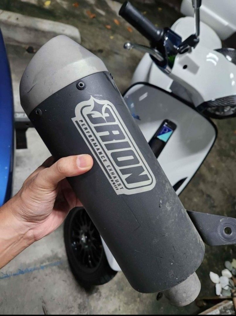 Orion muffler exhaust original, Motorbikes, Motorbike Parts ...