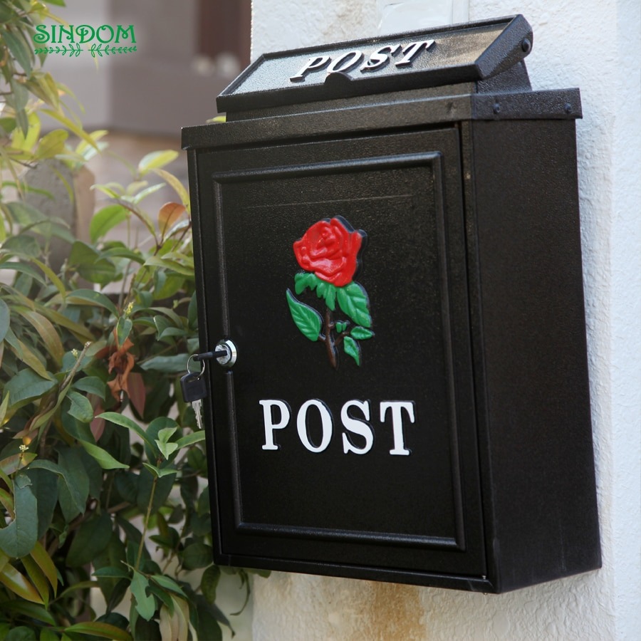 Outdoor Street Garden Newspaper Post Letter Box Wall, 傢俬＆家居, 家居裝飾, 家居裝飾 ...