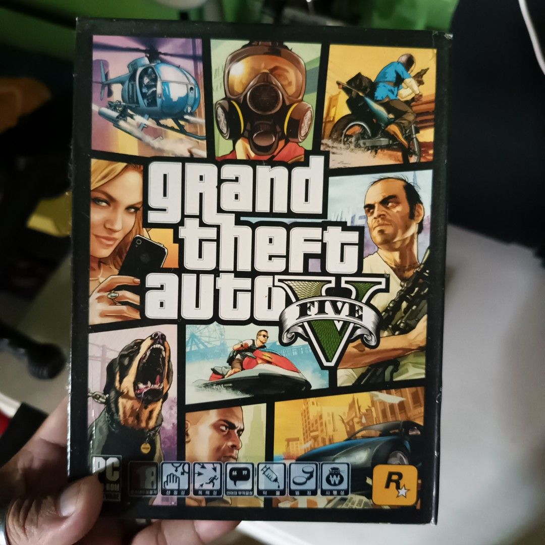 Pc game GTA 5 and 2pc games on Carousell