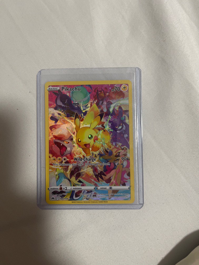 PIKACHU CROWN ZENITH SAR, Hobbies & Toys, Toys & Games on Carousell