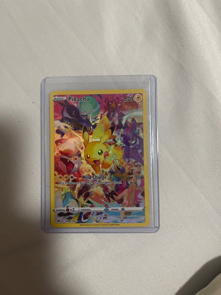 PIKACHU CROWN ZENITH SAR, Hobbies & Toys, Toys & Games on Carousell