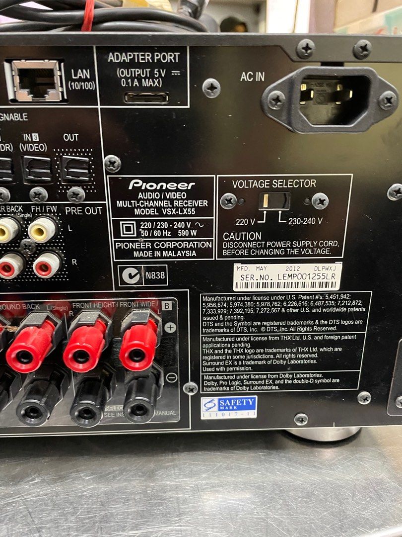 Pioneer VSX-LX55 AV Receiver Amplifer, Audio, Soundbars, Speakers & Amplifiers on Carousell